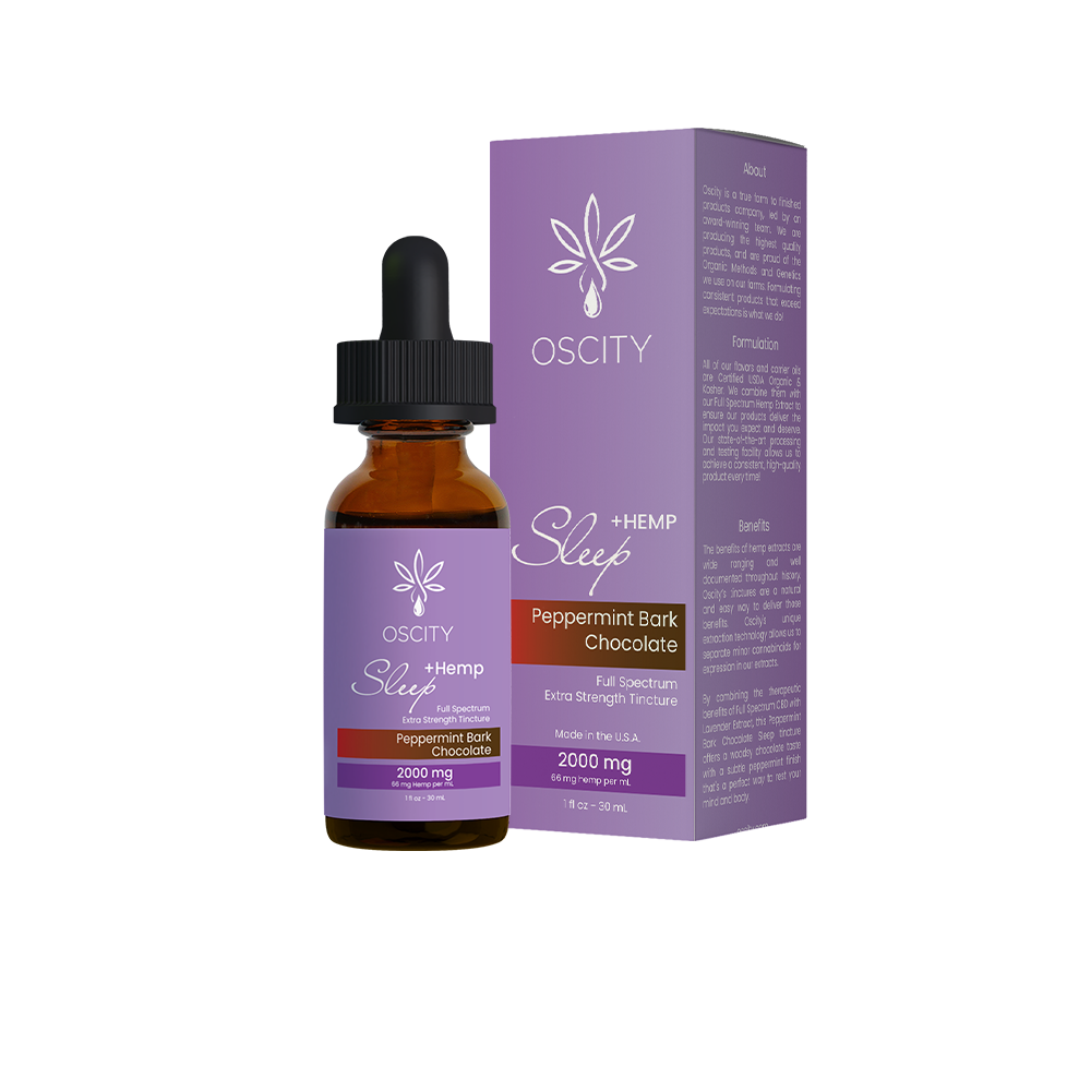 Peppermint Bark Chocolate Sleep Hemp Oil – Oscity Biosciences